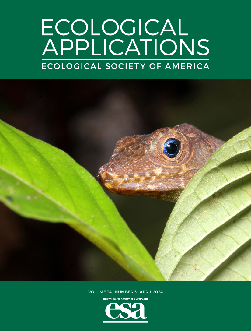Our work is featured in the cover of Ecological Applications | QuantLab 2.0